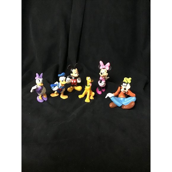 Disney | Toys | Disney Mickey 3 Pvc Figsmickey Minniedaisydonaldpluto ...